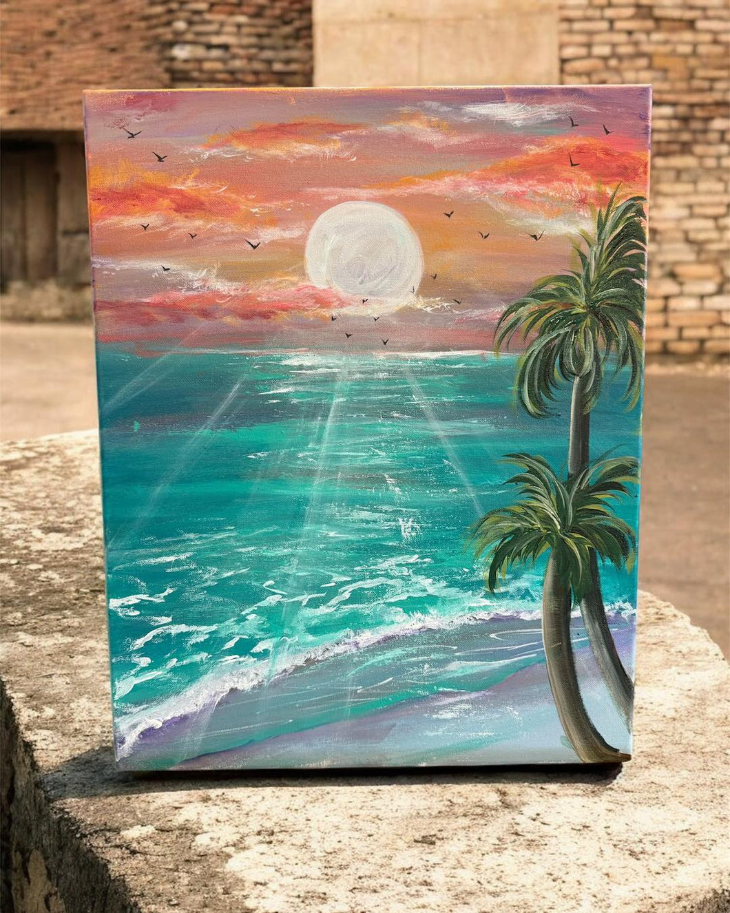 Sat April 4 11AM Easter Sunrise 16x20 Workshop – Sherrys Art Studio